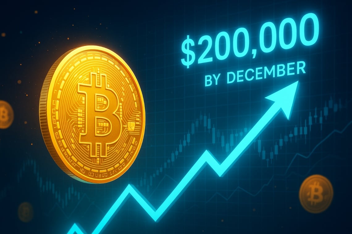Rally Bitcoin verso 200.000$ entro dicembre