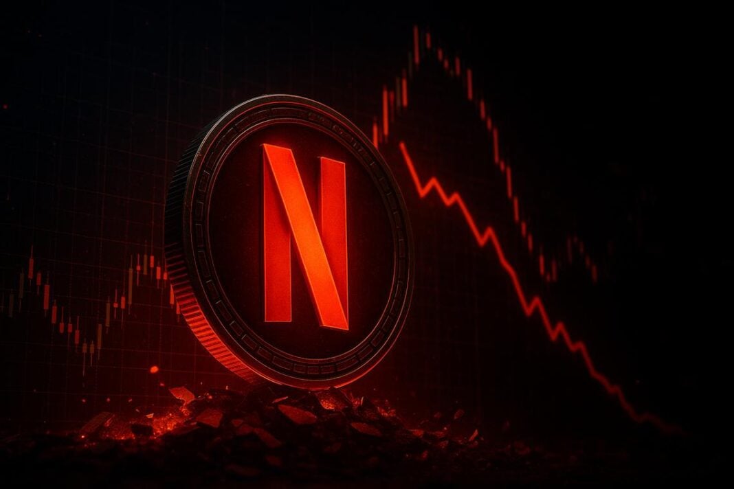 Azioni Netflix: mercato al ribasso testa area sensibile