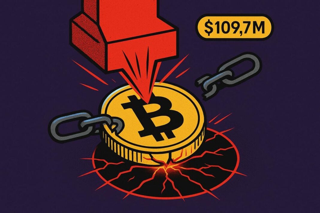 Liquidazioni long su Bitcoin: ribasso accelerato a maggio 2026