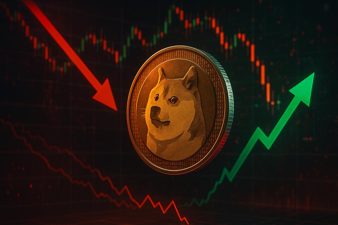 Dogecoin prezzo a $0,09 sotto tutte le EMA: il rimbalzo è una trappola?